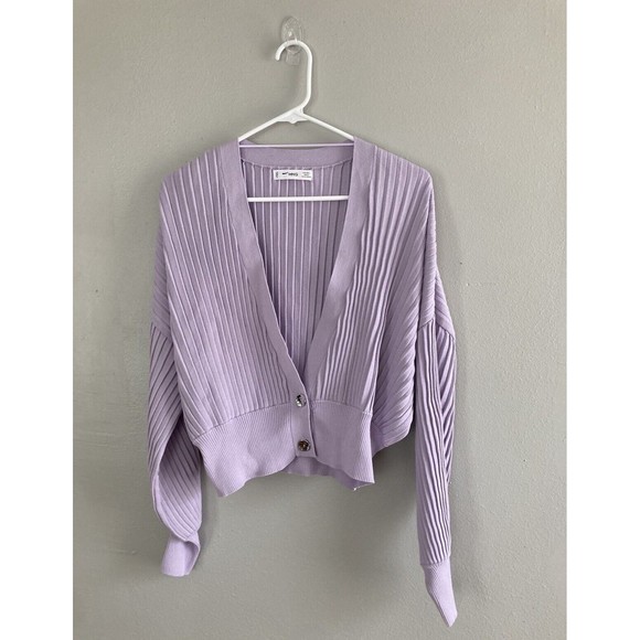 Mango | Sweaters | Mango Mng Cardigan Sweater Womens Large V Neck Knit ...